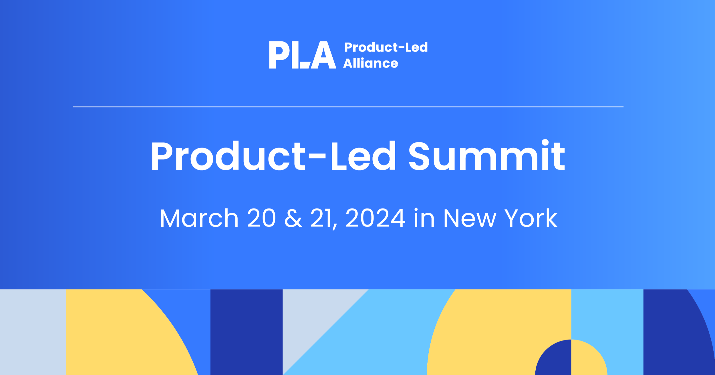 Product-Led Summit | New York