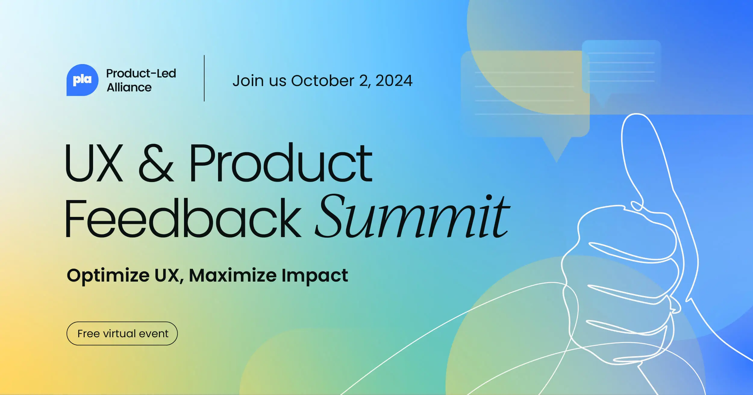 Thank you | UX & Product Feedback Summit | October 2, 2024
